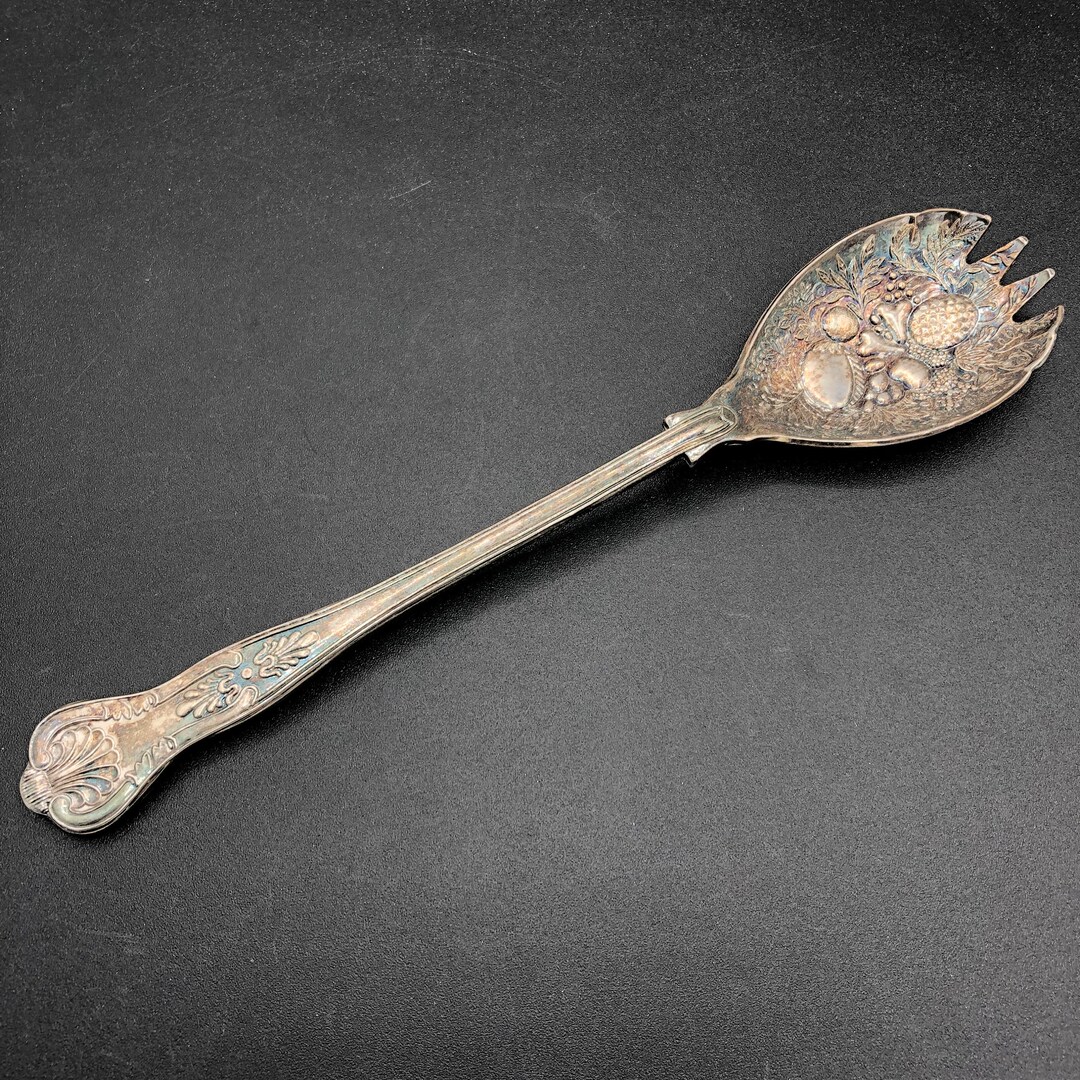 Large Silver Plate Serving Spoon Vintage Serving Spoon England - Etsy