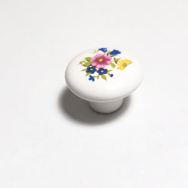 Blue Flower Knobs - Etsy