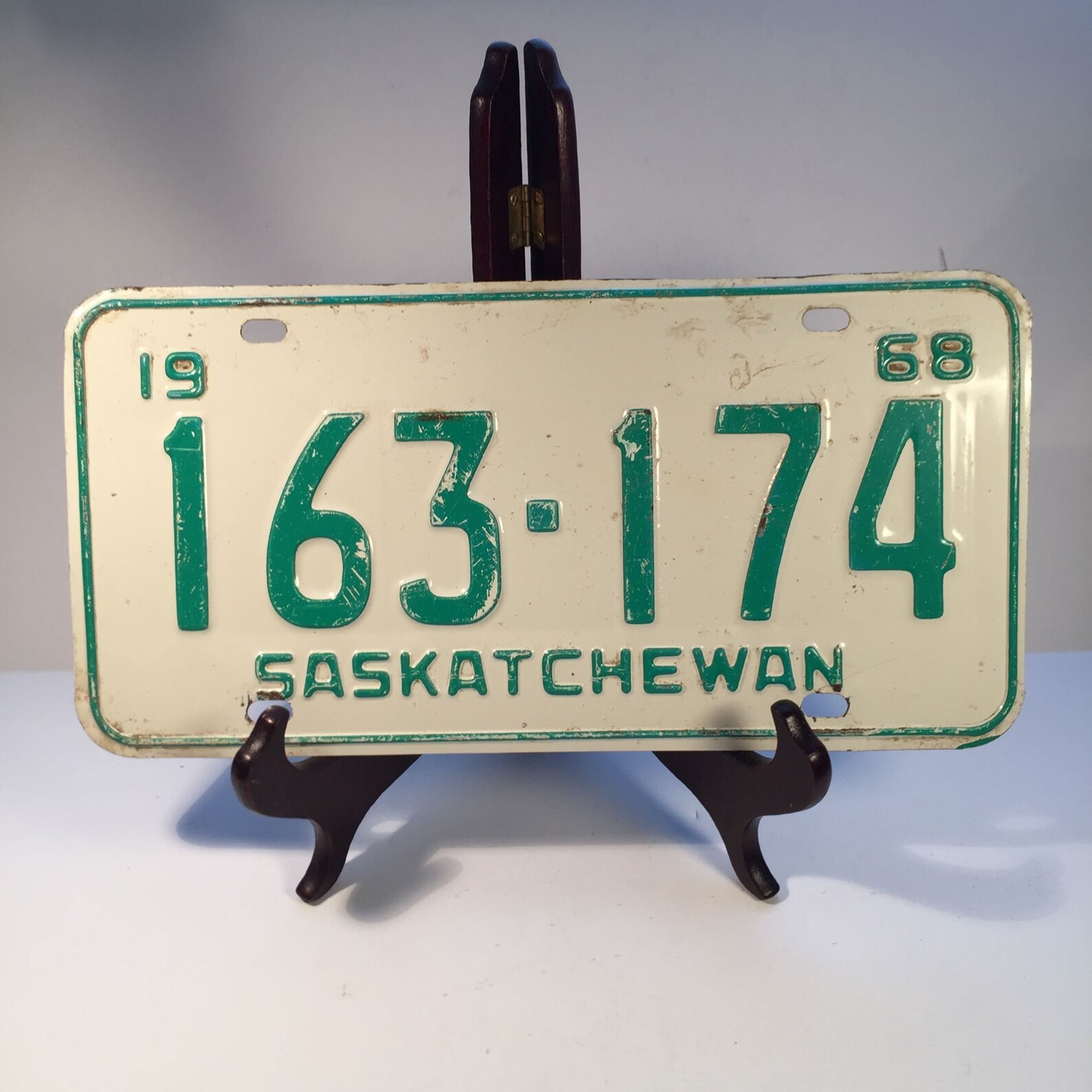 1968 Saskatchewan Canadian License Plate Canada Original Vintage ...