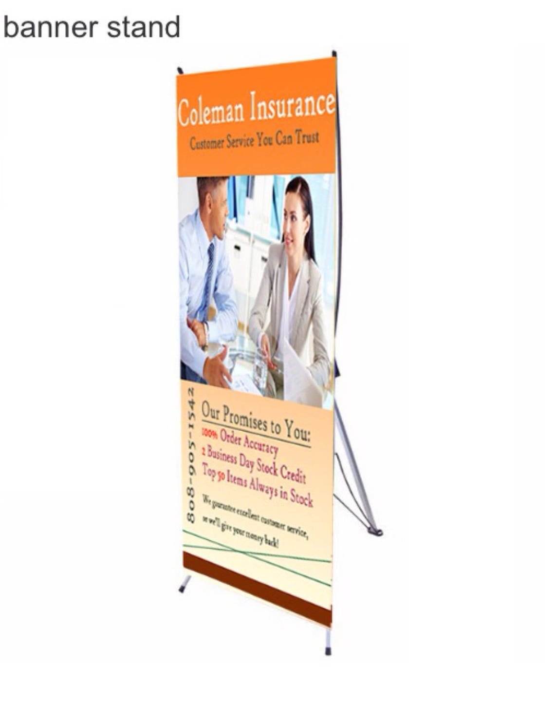 Banner Stand Indoor Banner Large Sign Display Stand Wedding | Etsy