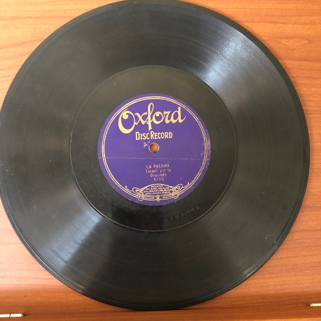 La Paloma Oxford Disc Record 78 Rpm Shellac Records Gramophone Records ...