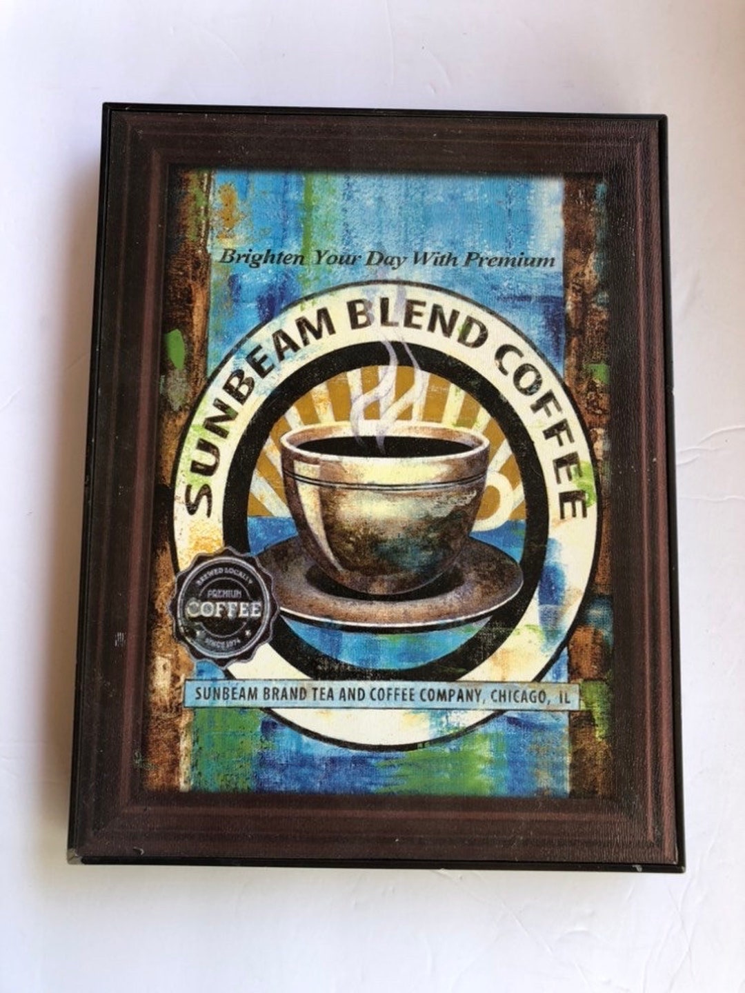 Sunbeam Coffee Framed Art for Coffee Shop Coffee Bar Kitchen COFFEE ...