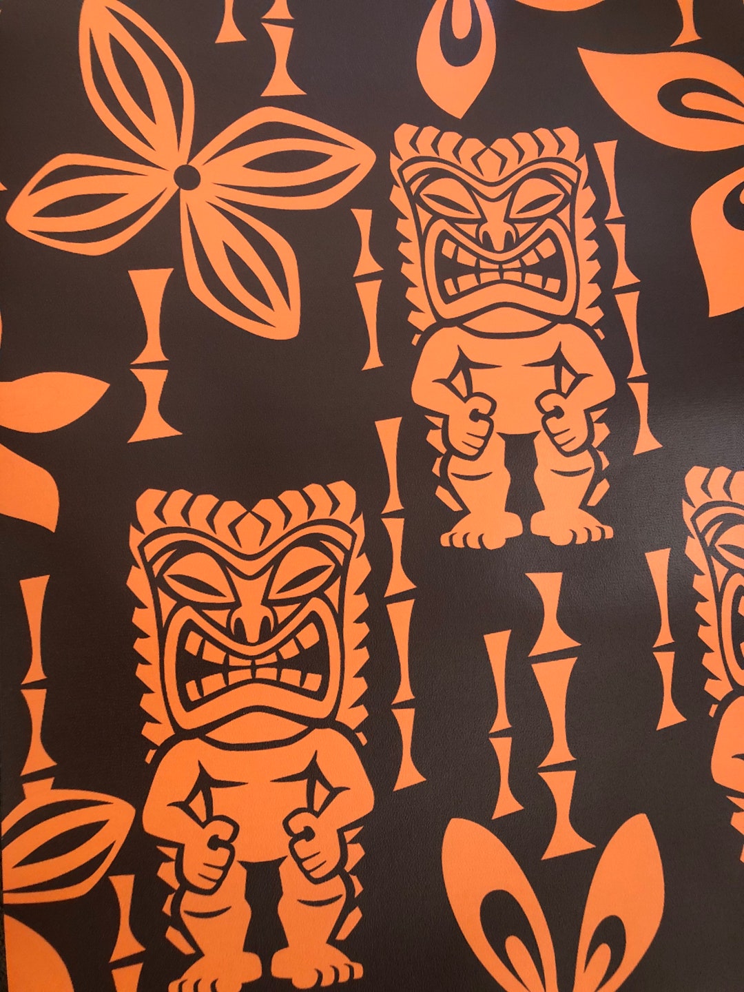 Wallpaper Tiki Retro Look Mid Century Modern Wallpaper Wallpaper Dark ...