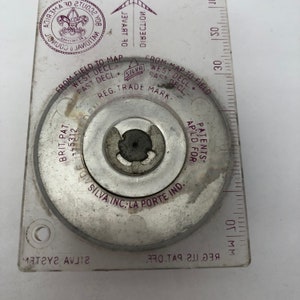 Vintage Compass Map Navigation Measurement Lines and Degrees Boy Scout ...