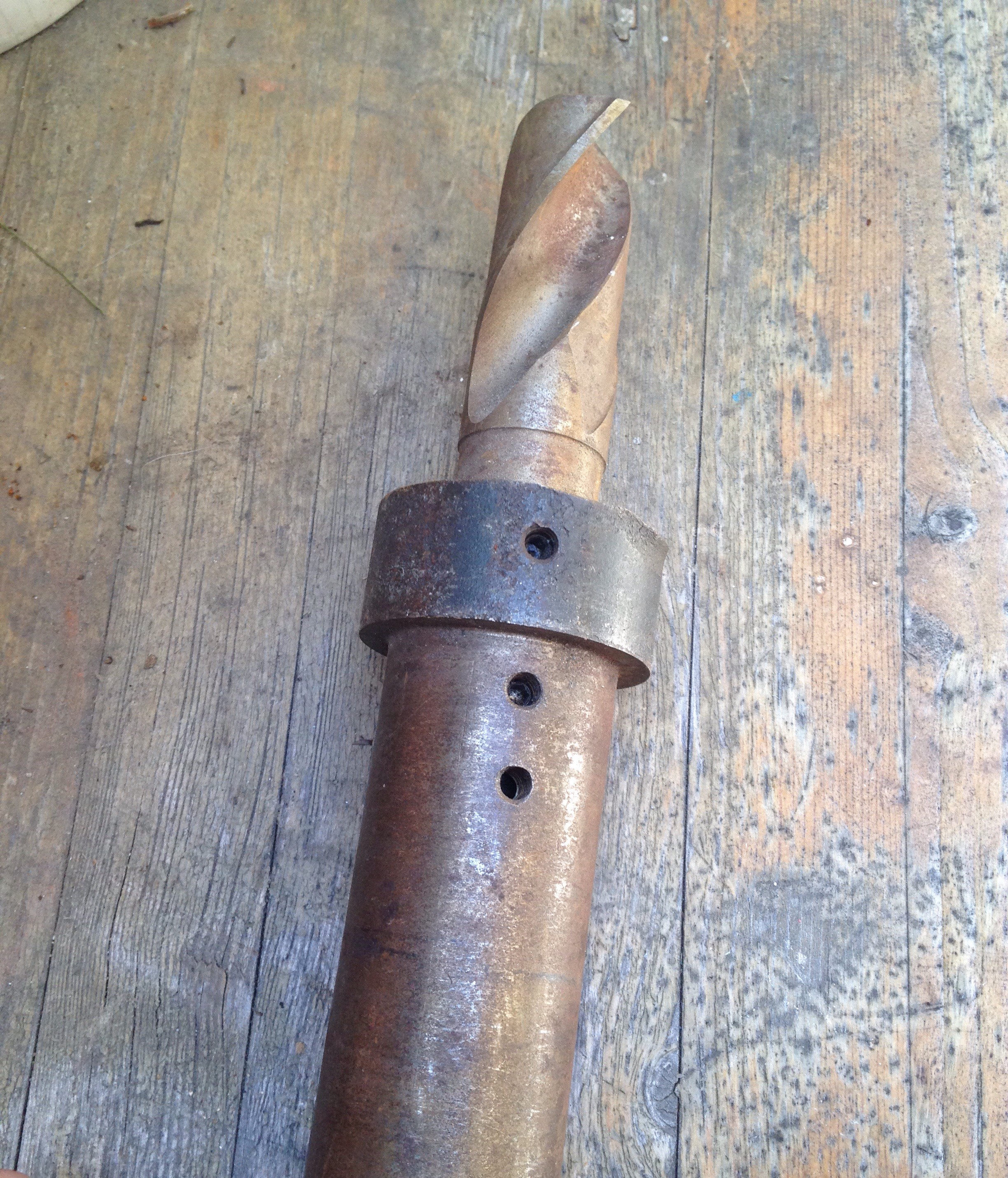 Large One Inch Drill Bit Industrial Factory Salvage Large | Etsy