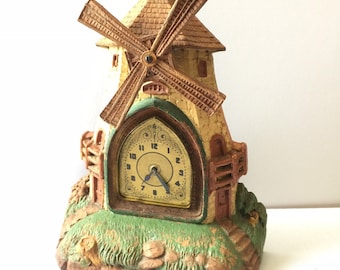 Windmill Clock Svg - Etsy