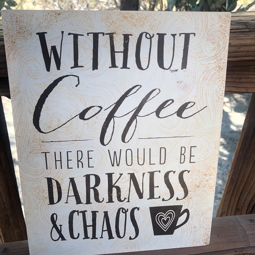 Coffee Distressed Sign Coffee Bar Kitchen COFFEE Sign Sign Home Decor ...