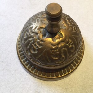 Brass Ornate Hotel Service Bell, Desk Bell, Table Bell, Reception ...