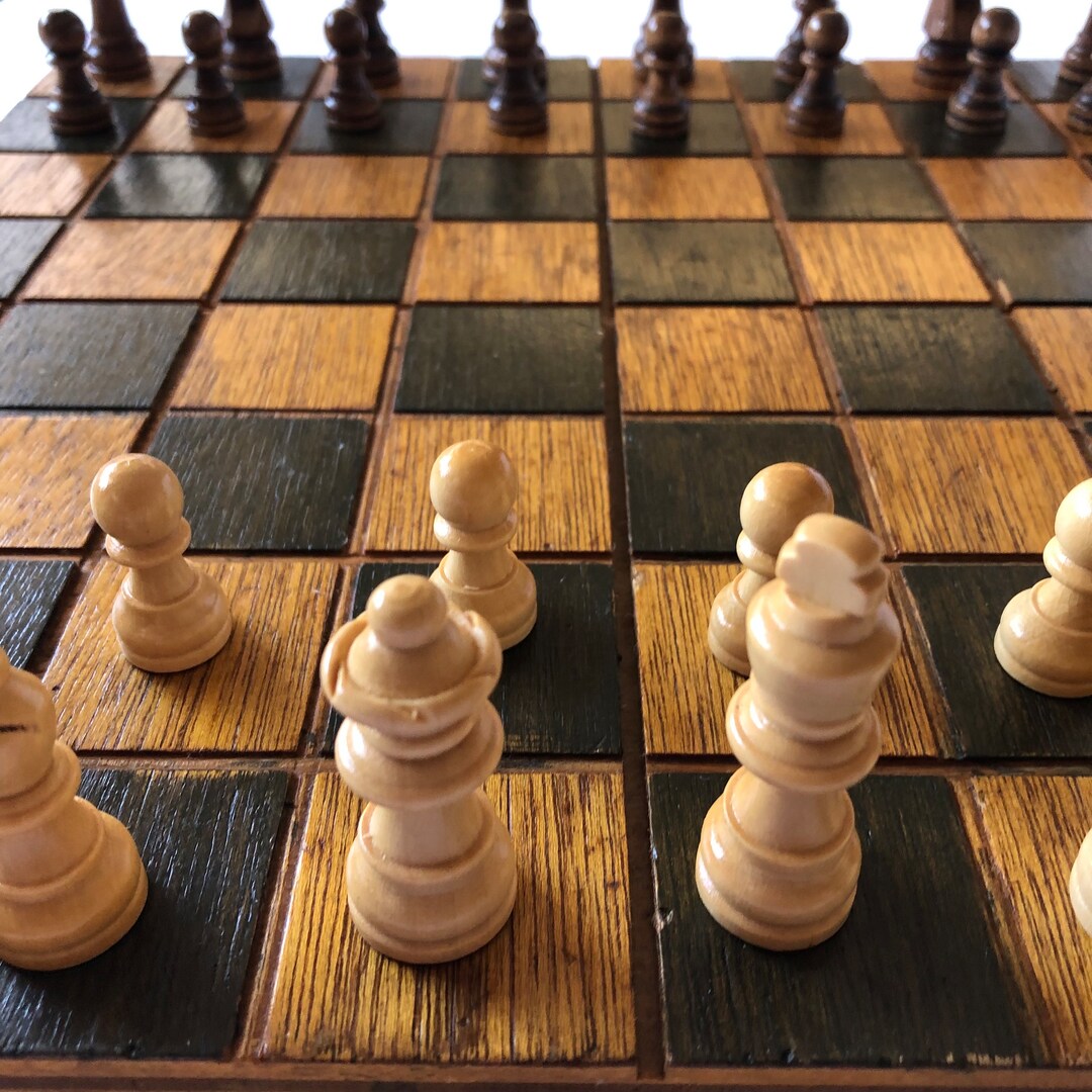 Vintage Wood Chess Set Wood Chess Set Vintage Chess Set Wood Chess Set ...