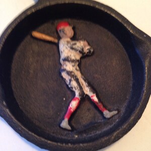 Toy Mini Cast Iron Skillet Baseball Player - Etsy