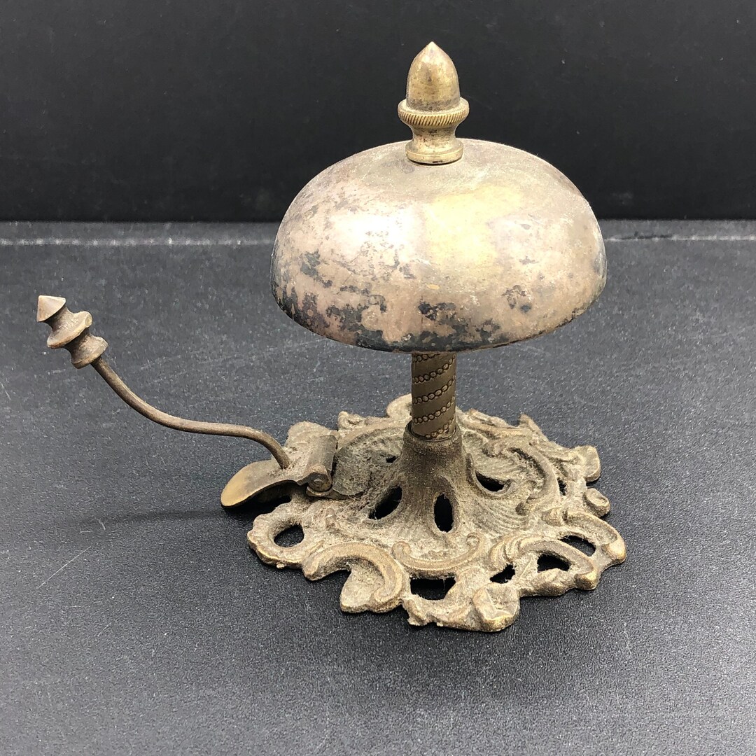 Antique Desk Service Bell Unique Bell Doorbell Mechanical - Etsy