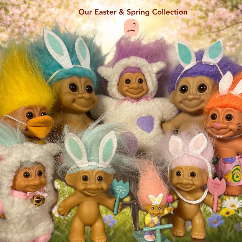 Easter Troll Dolls - Etsy