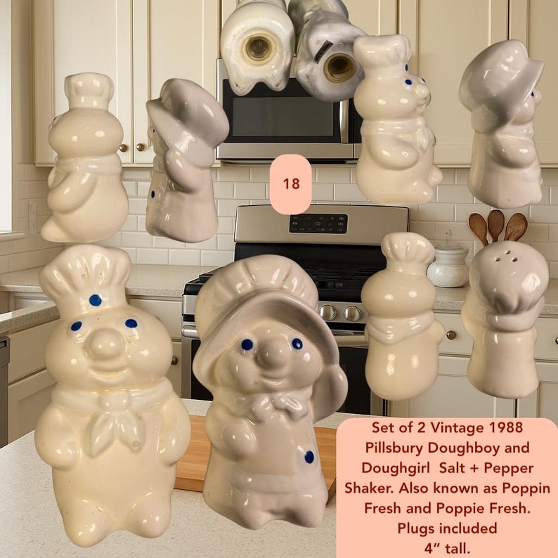 Vintage Pillsbury Doughboy Month Figurine in Original Box & Other ...