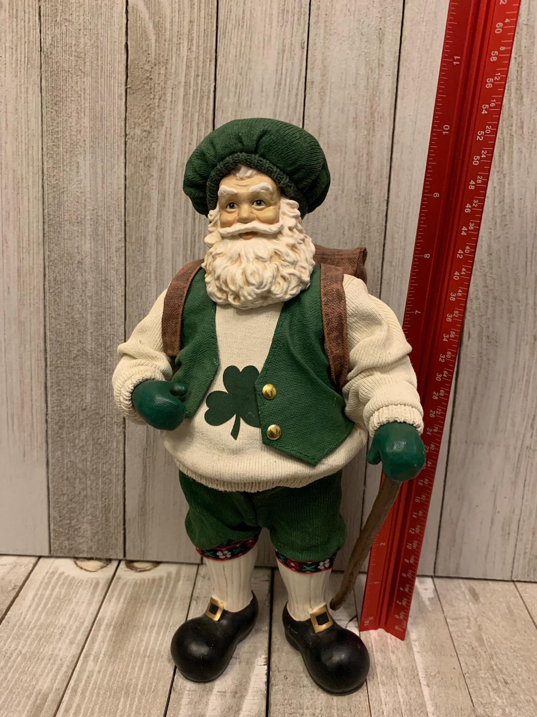 1996 Possible Dreams Clothtique Shamrock Claus Irish Santa Figure - Etsy