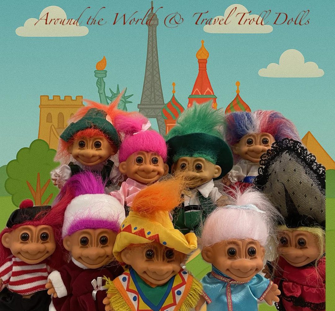90s Troll Dolls - Travel Around the World With Russ | Vintage Toy Gifts ...