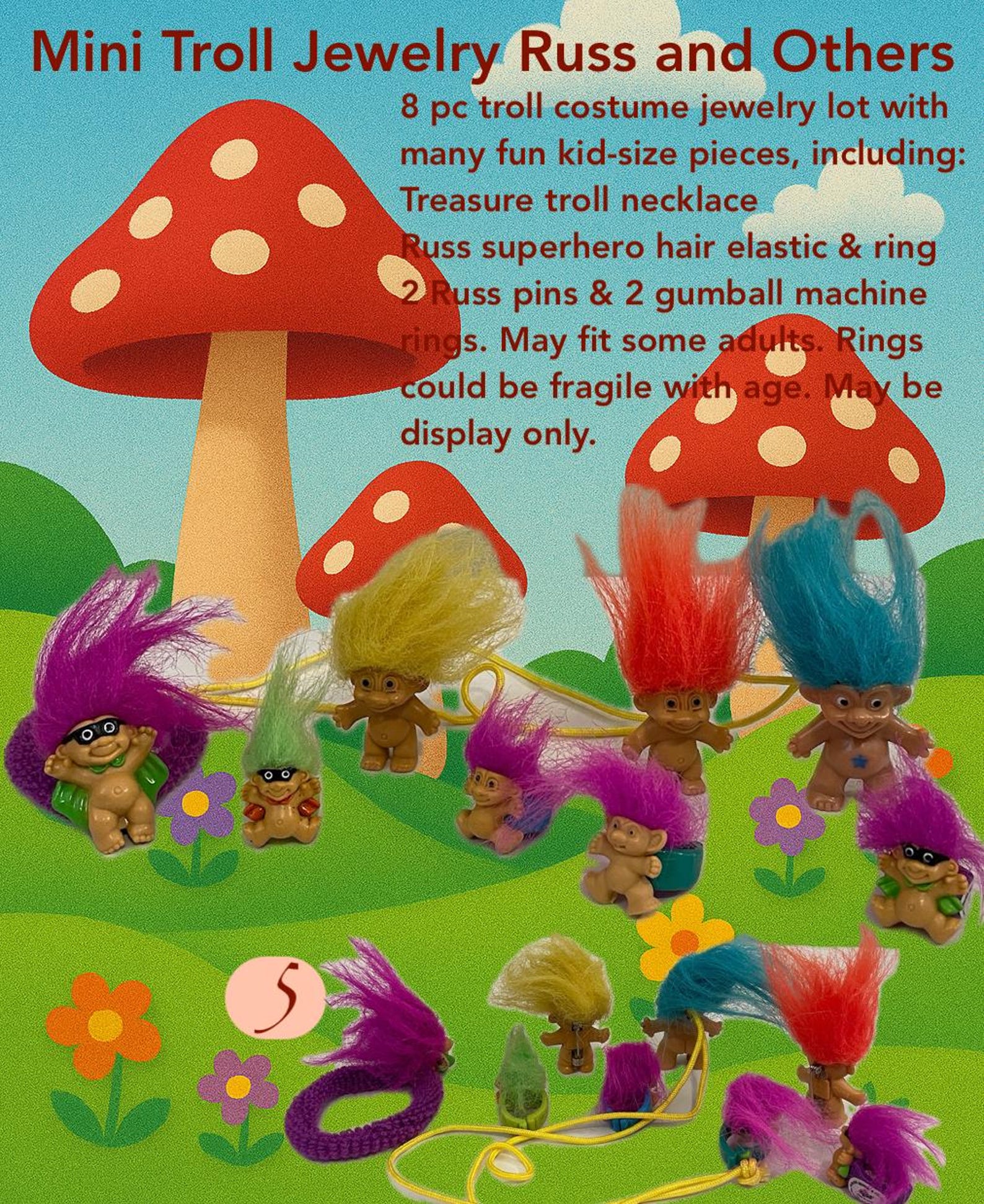 90s Mini Troll Lots of Littles | Troll Pencil Toppers Vintage, Troll ...