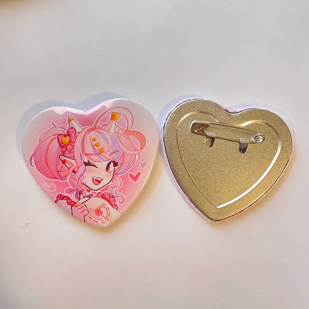 IRONMOUSE Heart Button - Etsy