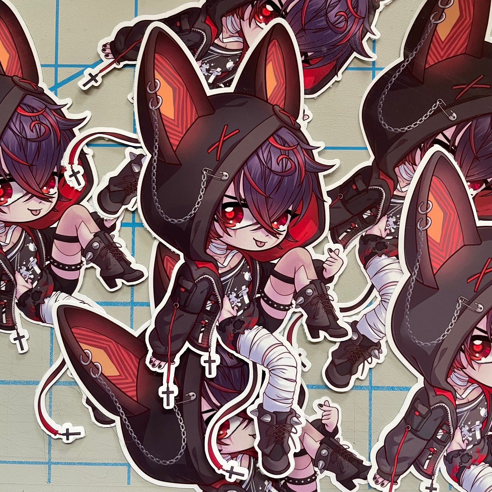 KURO KURENAI 5" Vinyl Stickers - Etsy