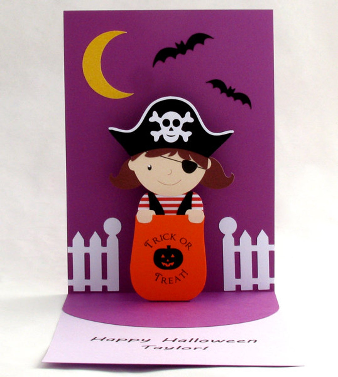 Pop up Halloween Card Handmade Personalized Halloween Card - Etsy