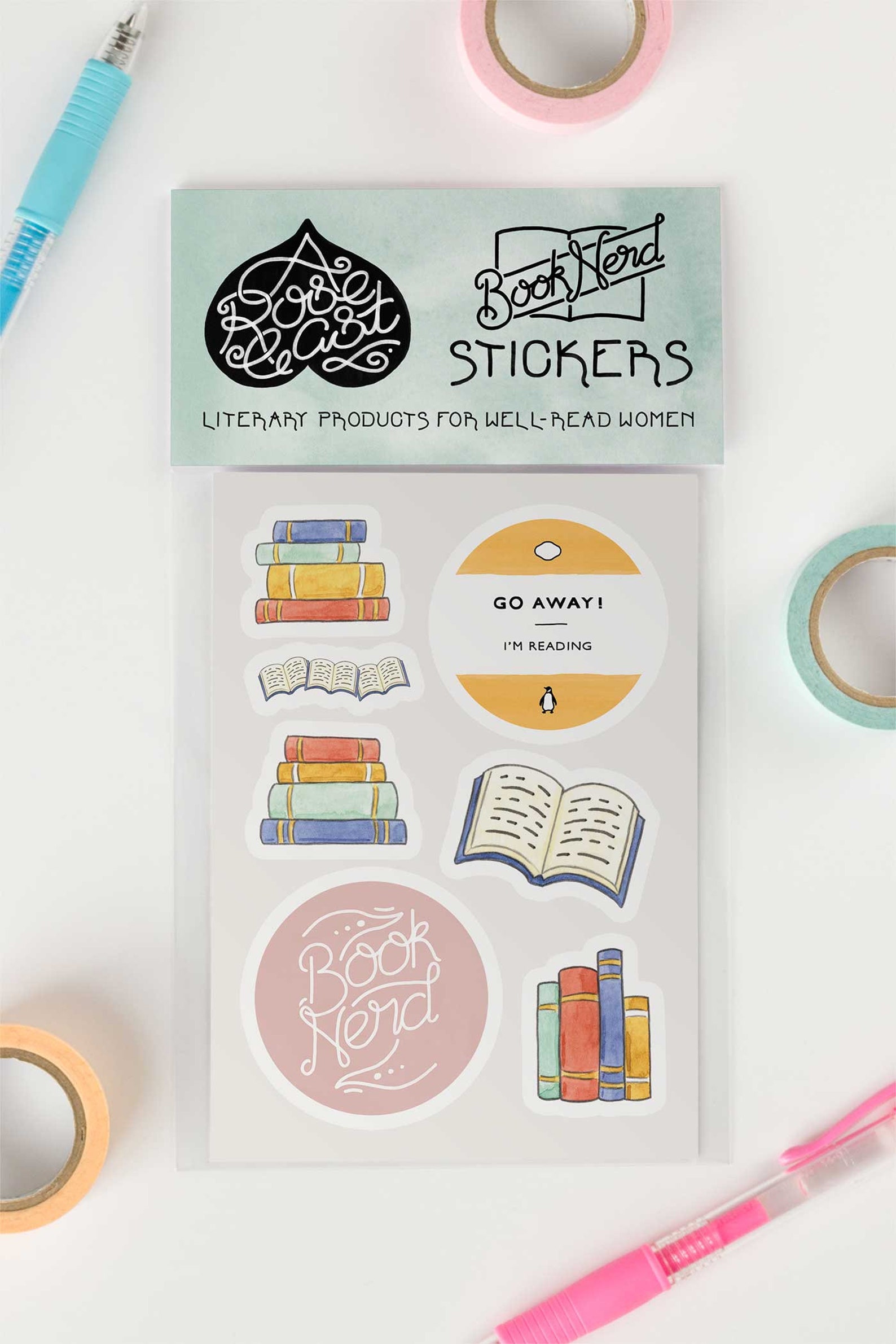 Bibliophile Sticker Pack Book Stack Bookish Stickers for Book Lover ...