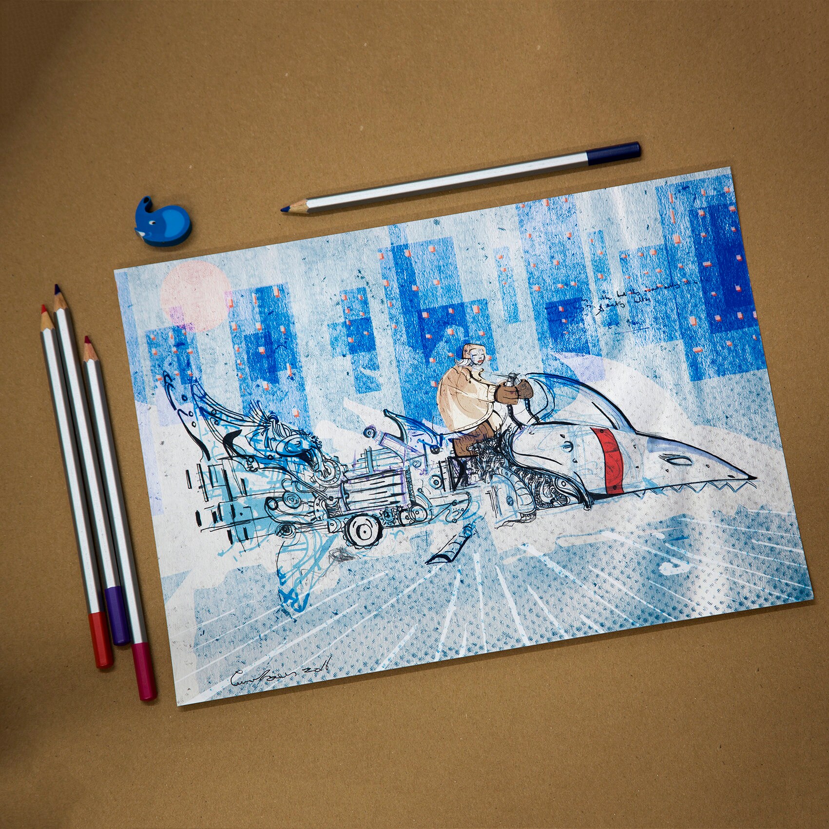 Jet Shark Print A4 Size 8.27 11.69 Inches Shark Print - Etsy