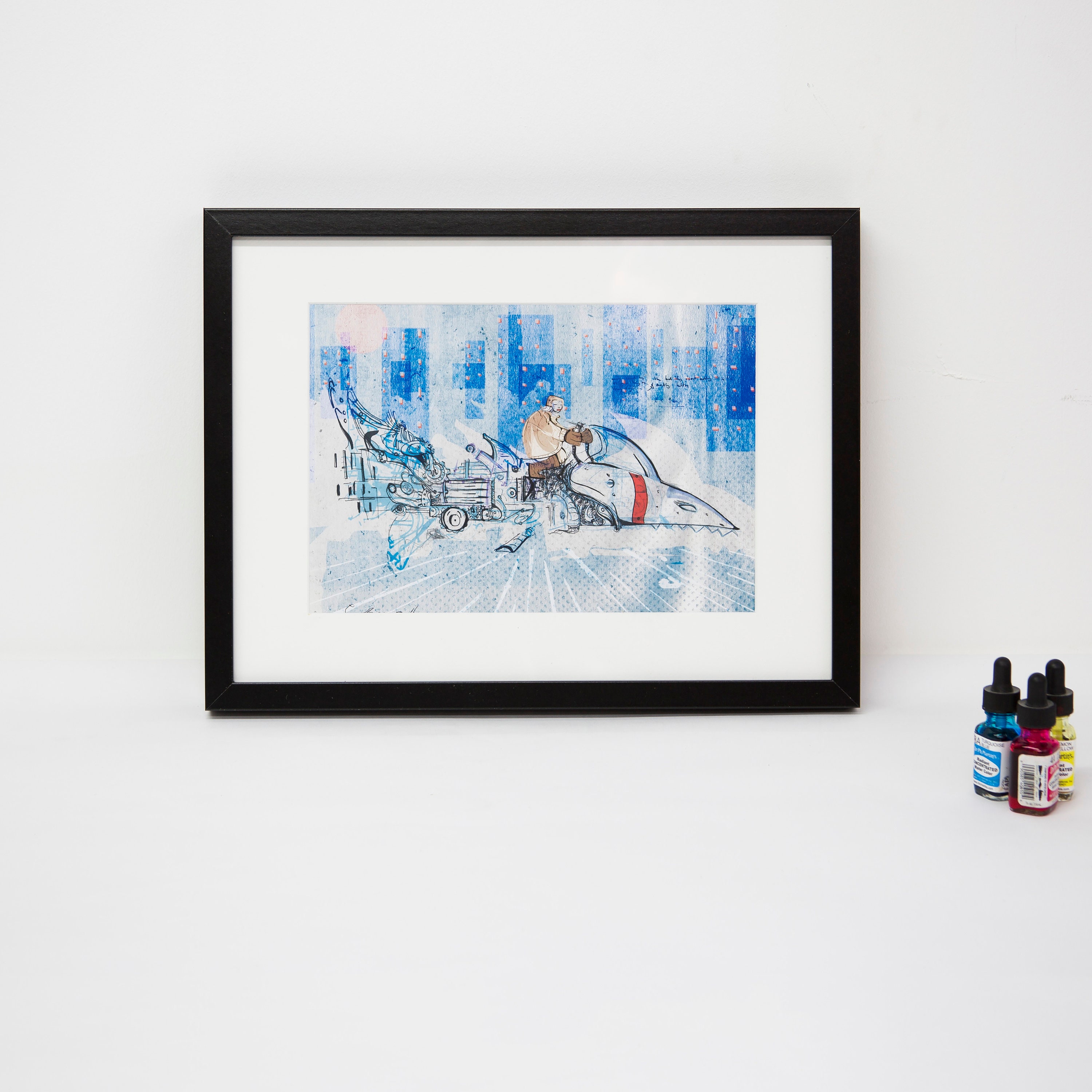 Jet Shark Print A4 Size 8.27 11.69 Inches Shark Print - Etsy