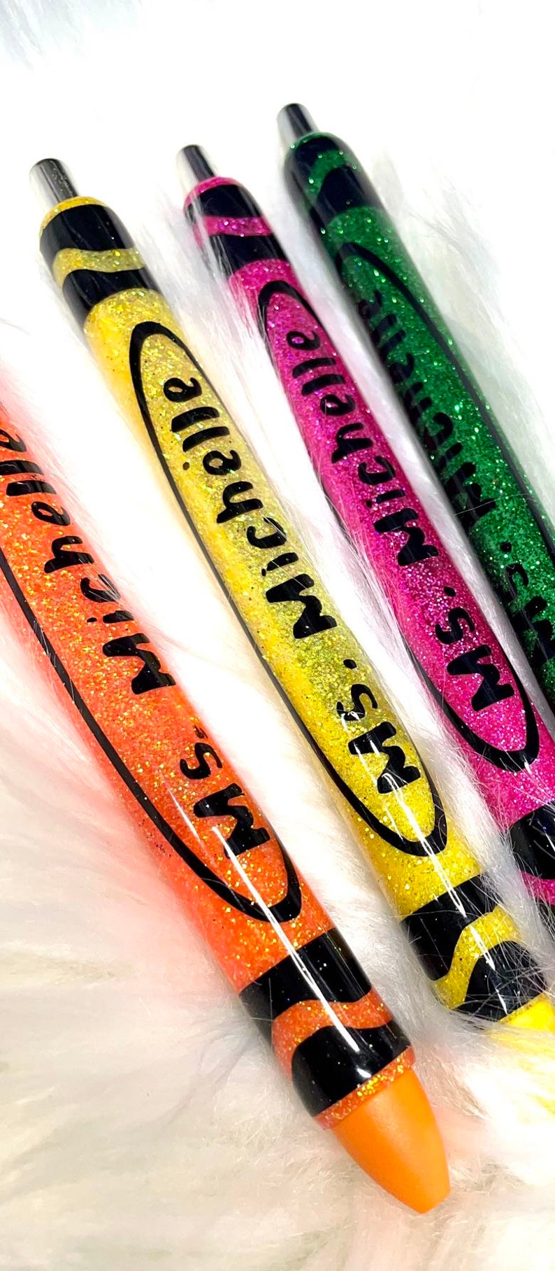 Glitter Custom Pen-customizable Pen-teacher Inspired Pen-school ...