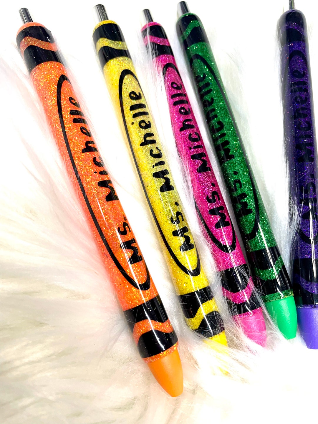 Glitter Custom Pen-customizable Pen-teacher Inspired Pen-school ...