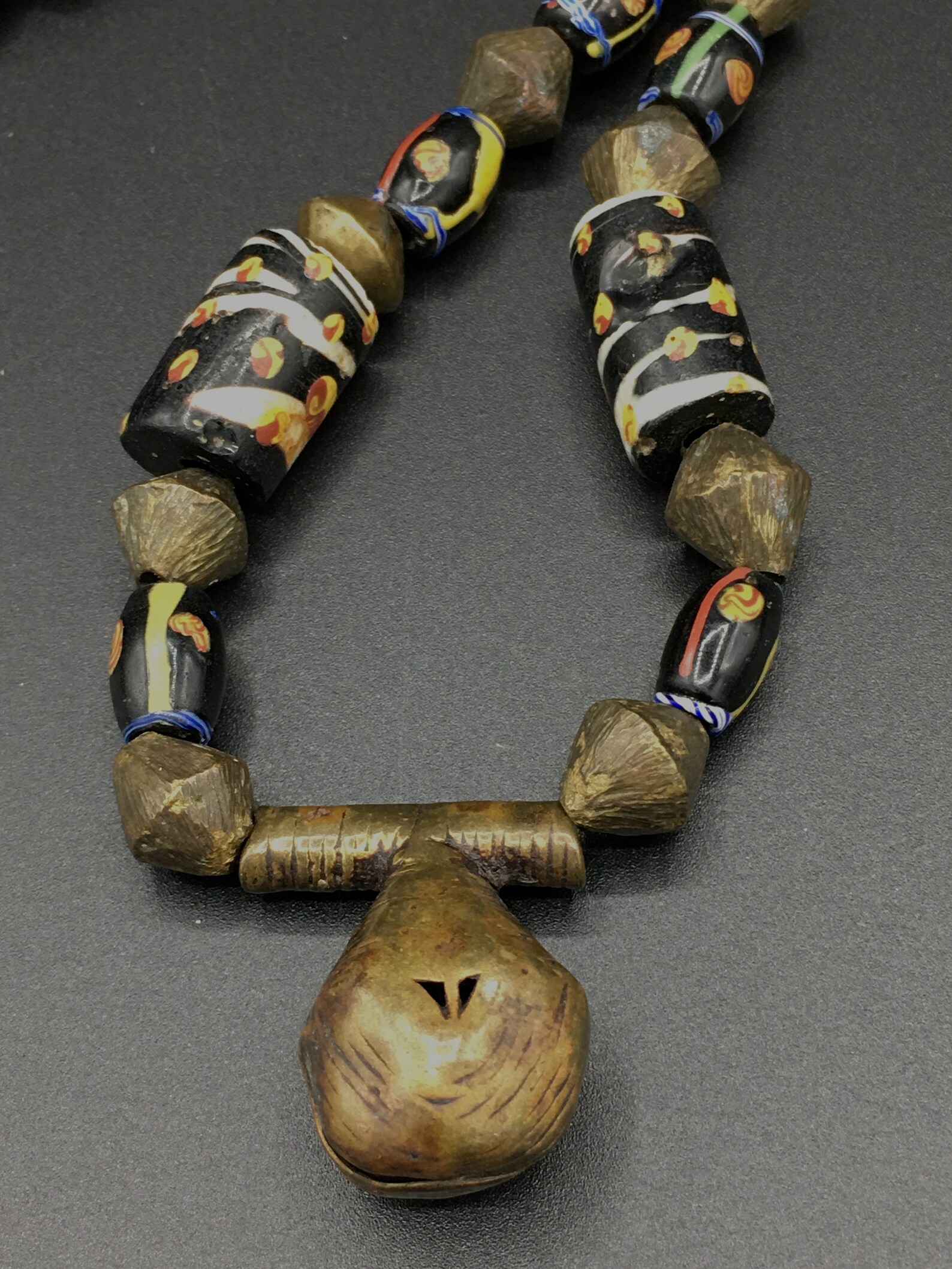 Tribal Necklace of Vintage African Glass and African Trade Beads - Etsy