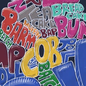 British Bread Map UK - Etsy