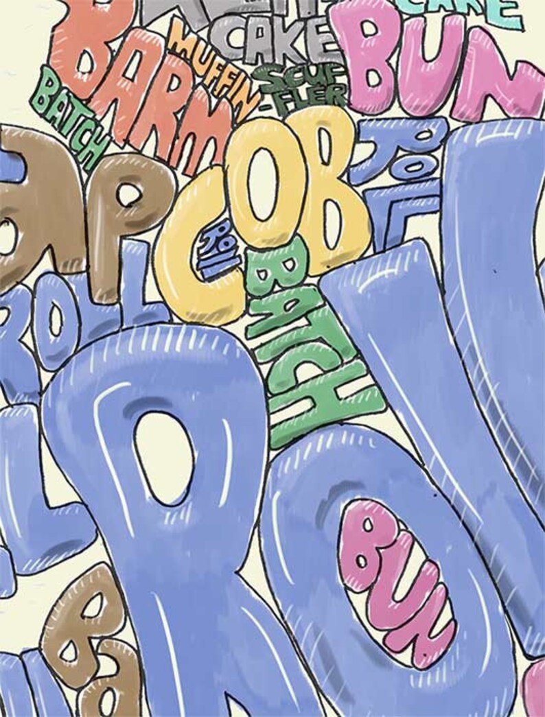 British Bread Map UK - Etsy