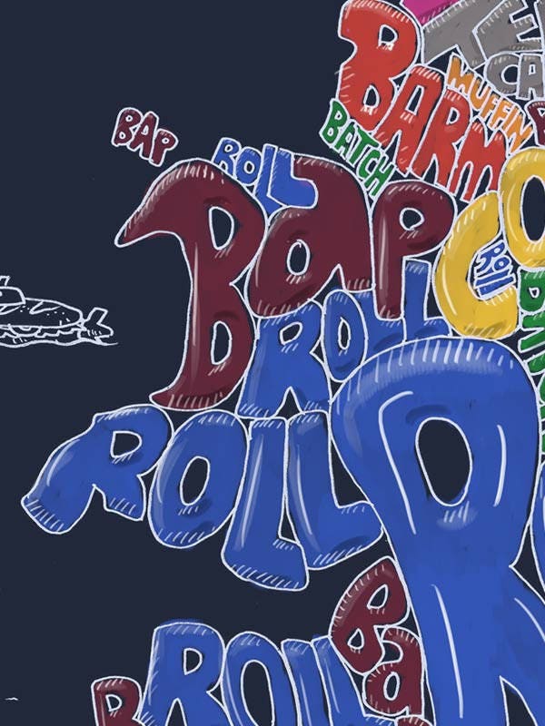 British Bread Map UK - Etsy