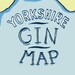 Illustrated Yorkshire Gin Map - Etsy