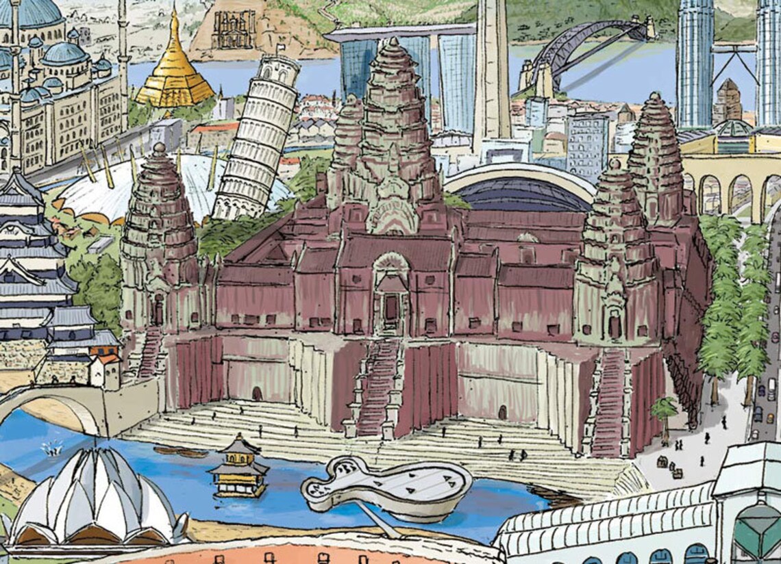 Architecture of the World Print - Etsy