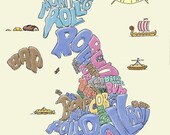 British Bread Map UK - Etsy