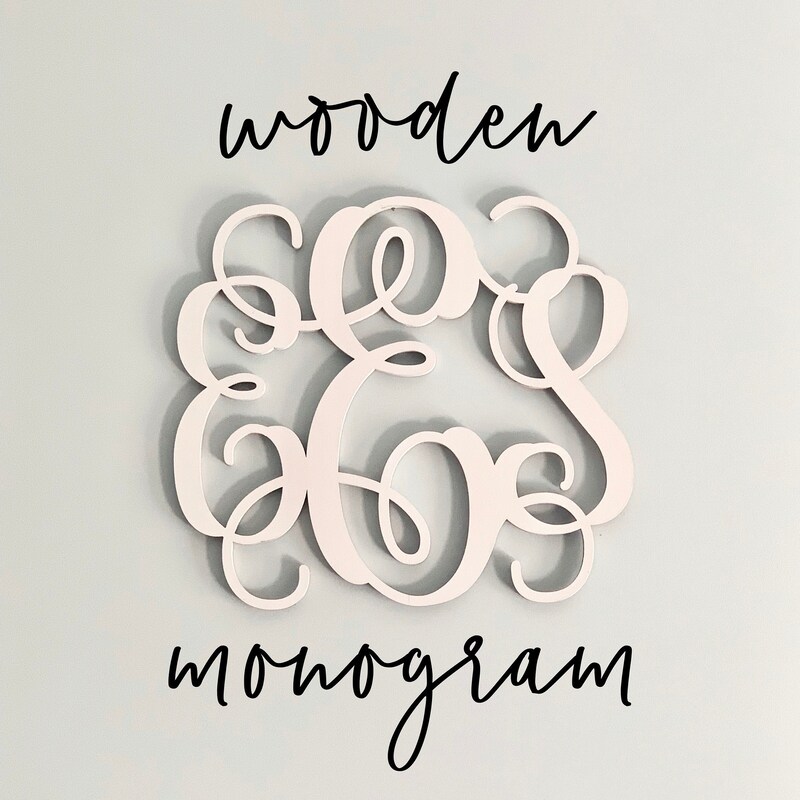 Wood Monogram - Etsy