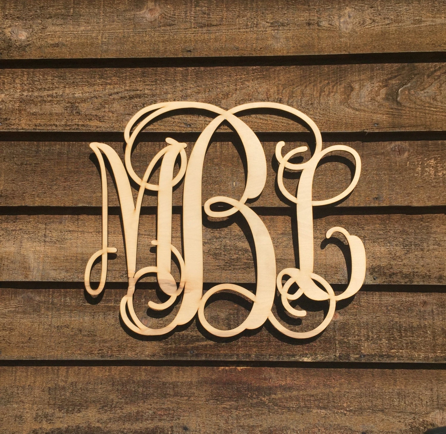 Crib Monogram Wooden Initials for Nursery Painted Wooden - Etsy