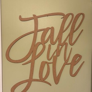 Fall in Love Sign for Bridal Shower, Bride Sign, Wedding Signs, Wedding ...