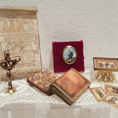Dollhouse Religious Miniature Altar Piece Objects 1:12 Scale - Etsy