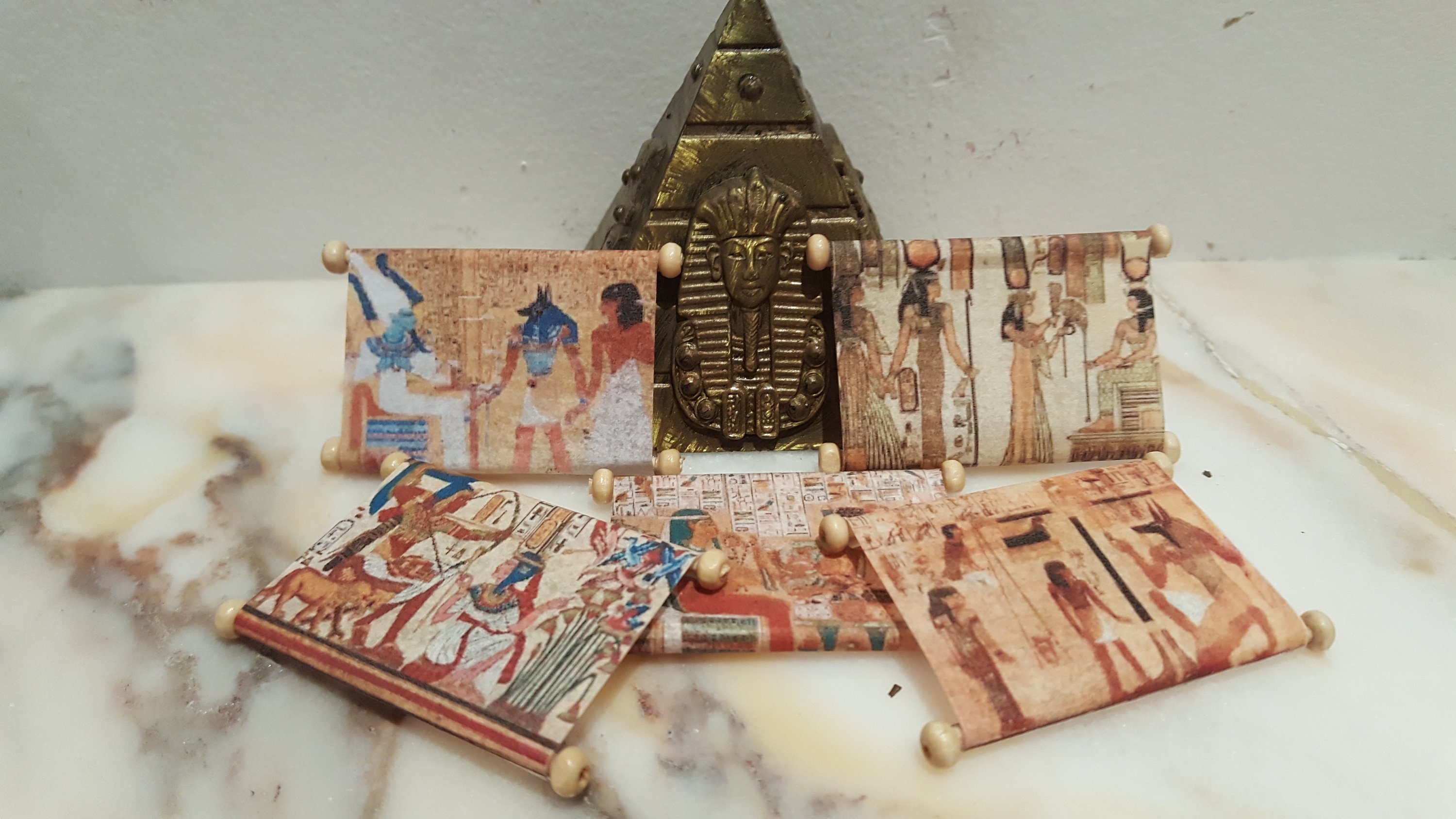 Dollhouse Scroll Egyptian, Miniature Archeology, Ancient Egypt, 1:12 ...