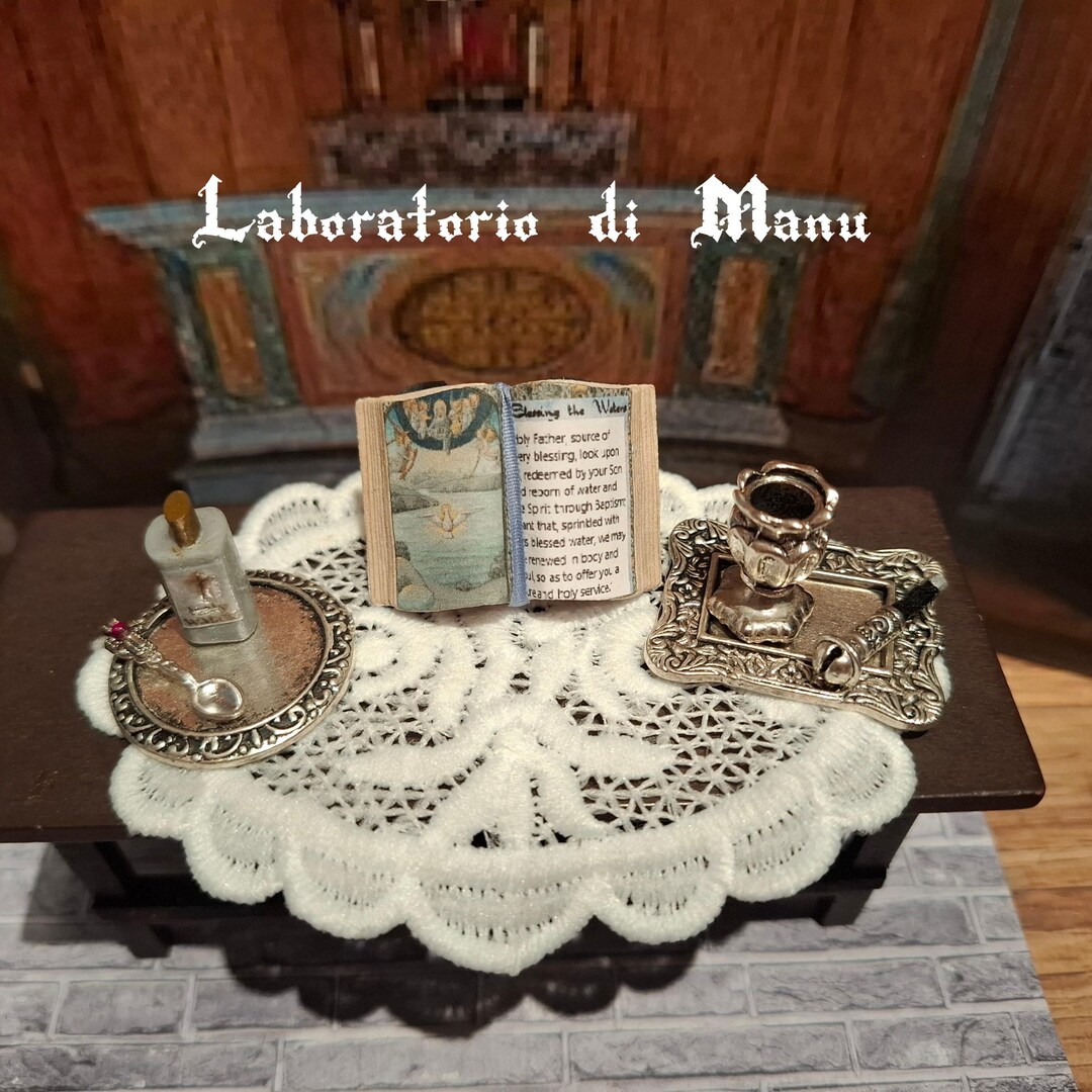 Dollhouse Liturgical Blessing Tools, Miniature Sacred Ritual ...