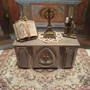 Dollhouse Altar, Miniature Religious Objects, 1:24 Scale - Etsy