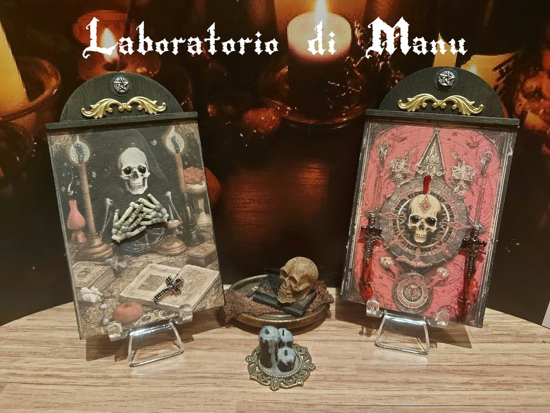 Dollhouse Creepy Skull Panel, Miniature Gothic Panels, 1:12 Scale - Etsy