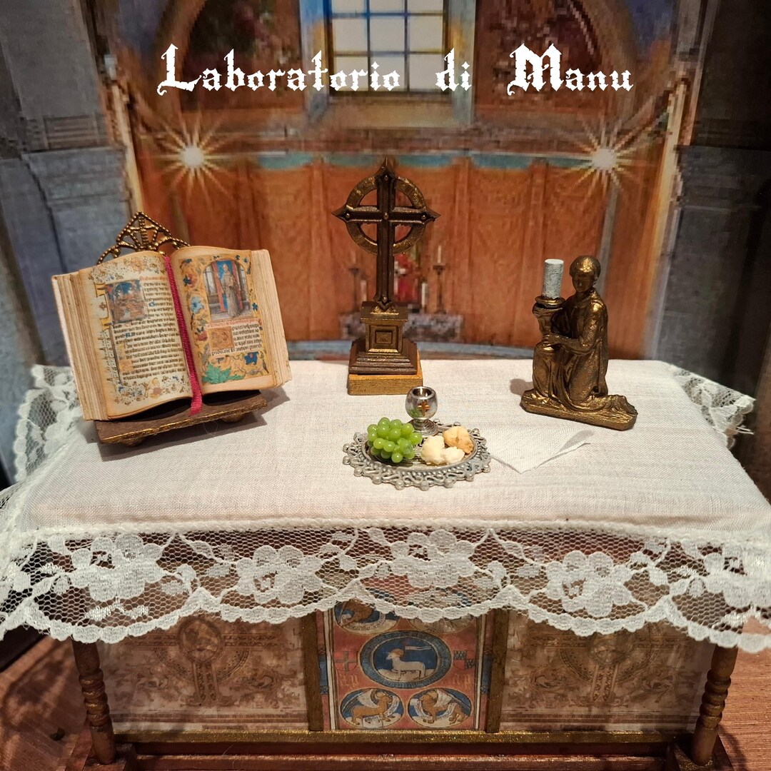 Dollhouse Altar, Miniature Religious Items, 1:12 Scale - Etsy