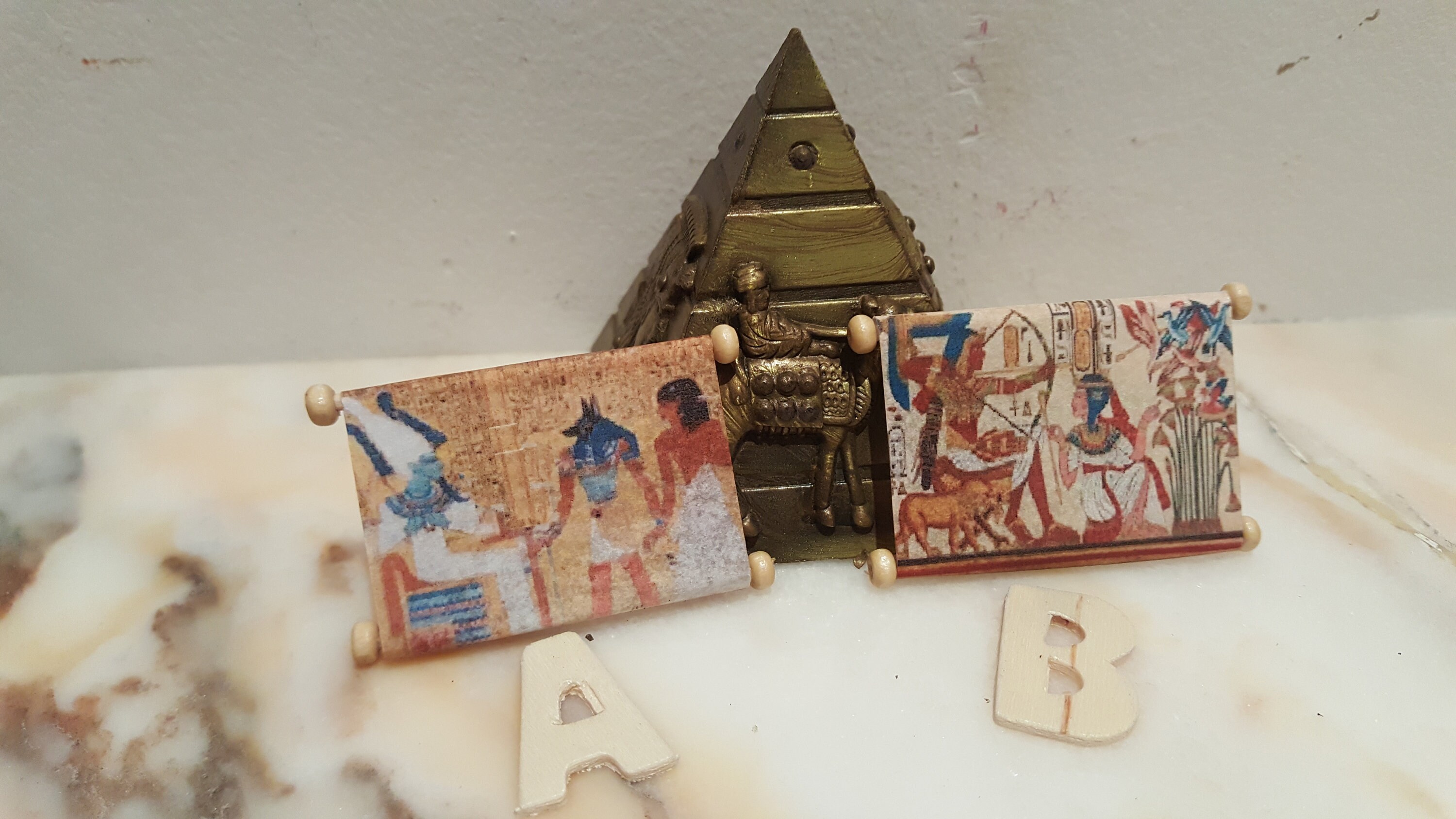 Dollhouse Scroll Egyptian, Miniature Archeology, Ancient Egypt, 1:12 ...