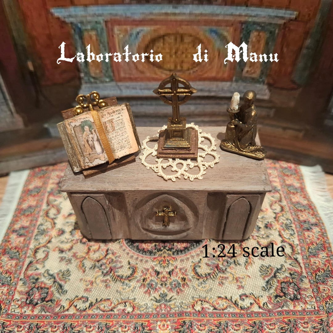 Dollhouse Altar, Miniature Religious Objects, 1:24 Scale - Etsy