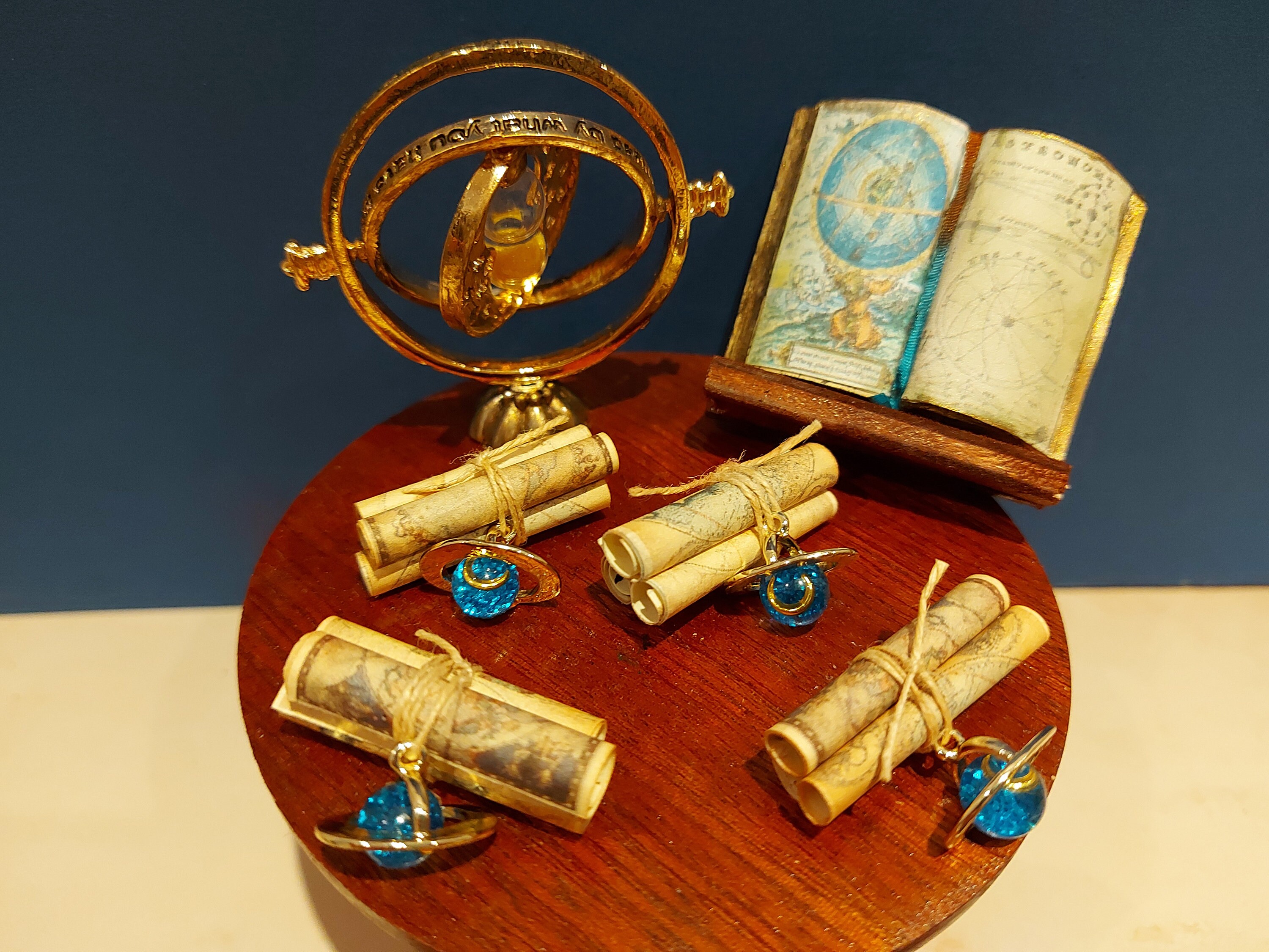 Dollhouse Astronomy Miniature Scrolls/atlas Book Scale 1:12 | Etsy