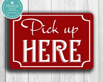 Pick up here sign | Etsy