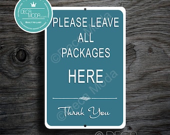 Leave packages sign | Etsy