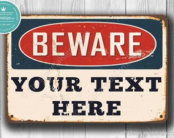 Beware signs | Etsy